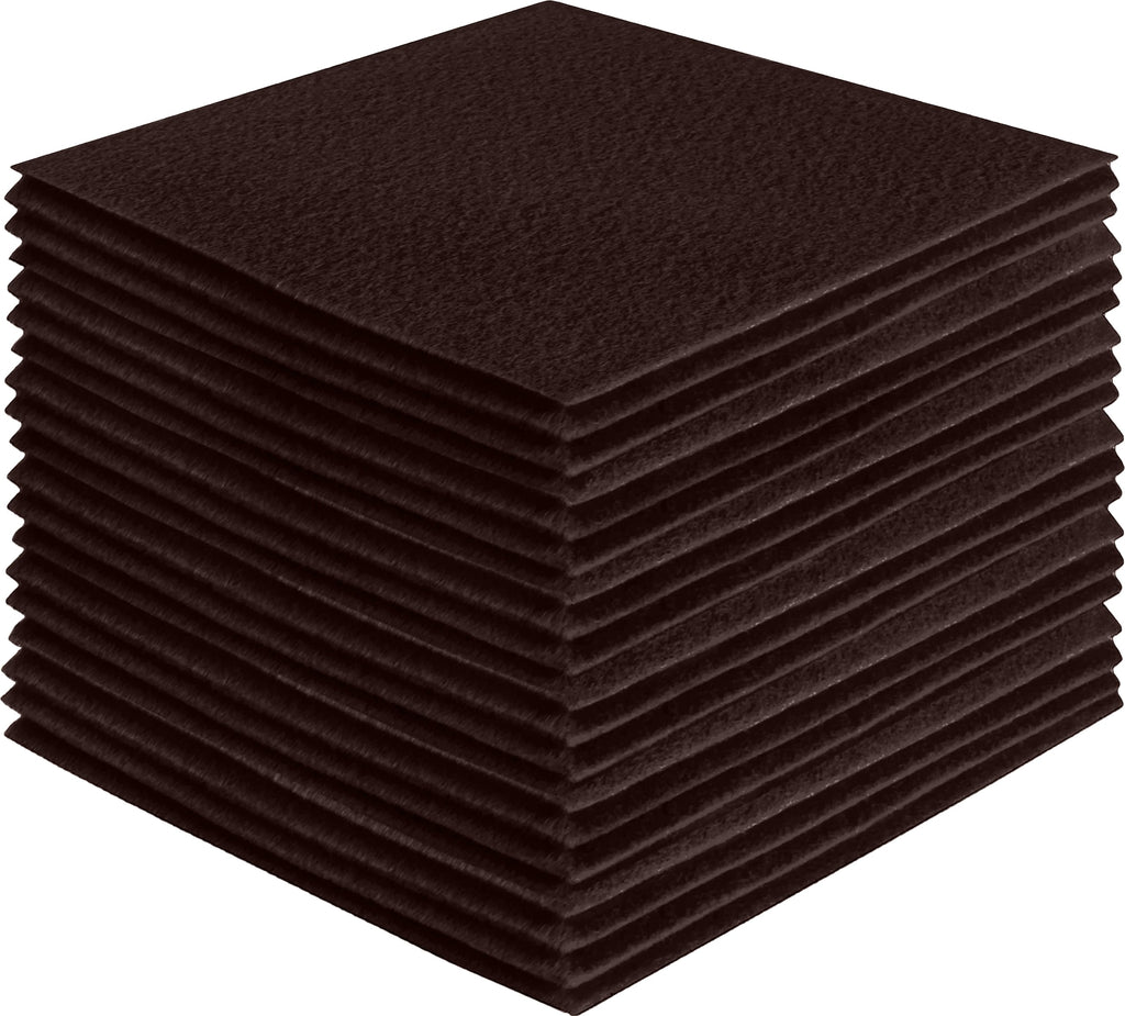 FabricLA Acrylic Felt Craft Sheet Packs – Brown | Soft 100% Acrylic Fe