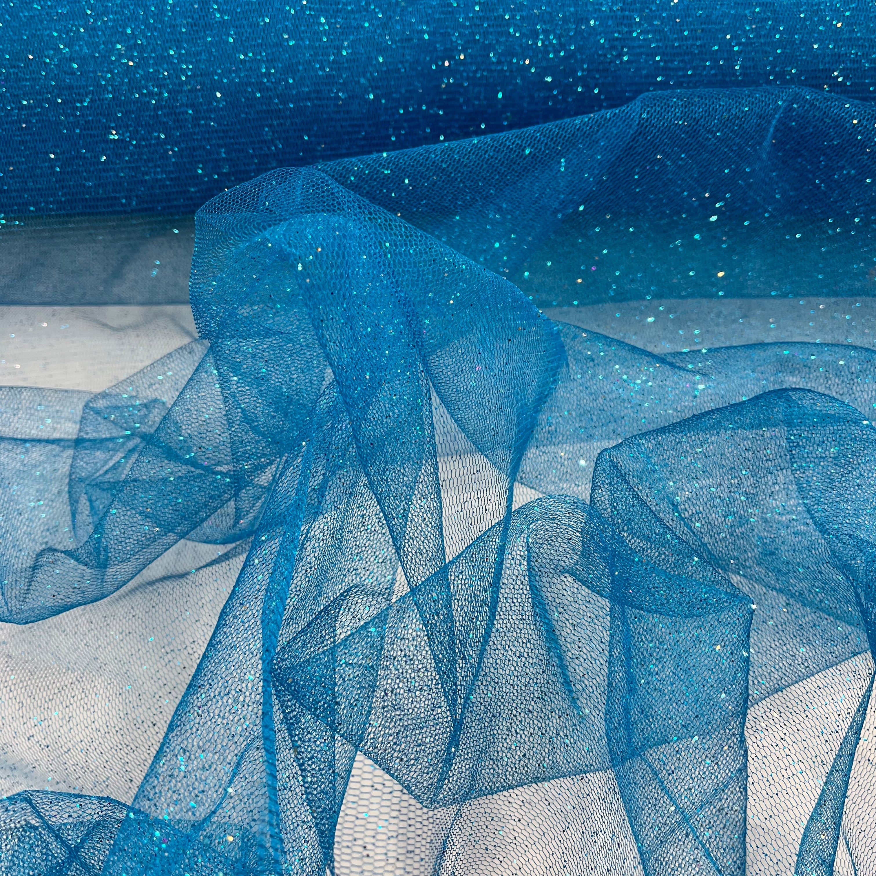 Glitter Mesh Fabric – 60" Wide Sparkle Net for Dresses & Costumes | La