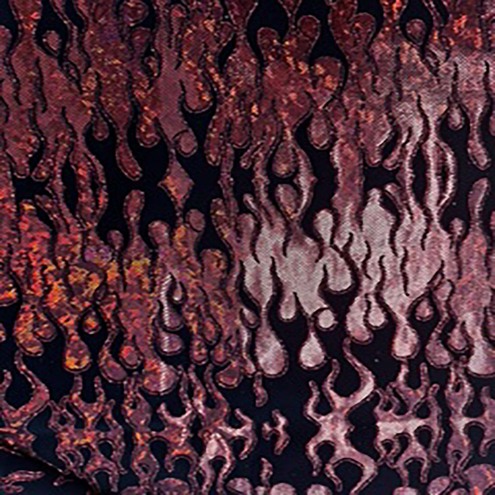 Fire Hologram Spandex | Elite Master Grade Flame Flex | Spandex Palace